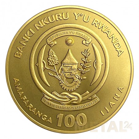 1oz African Ounce gold Coin 2026 - Hyena | Rwanda